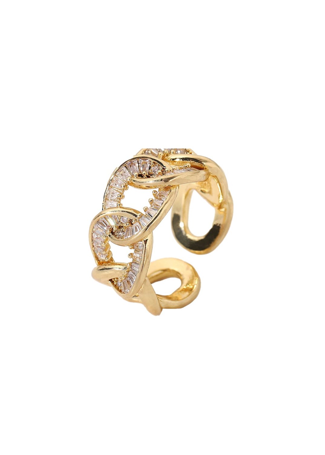 Alivia Diamond Golden Ring – Maison Foufou