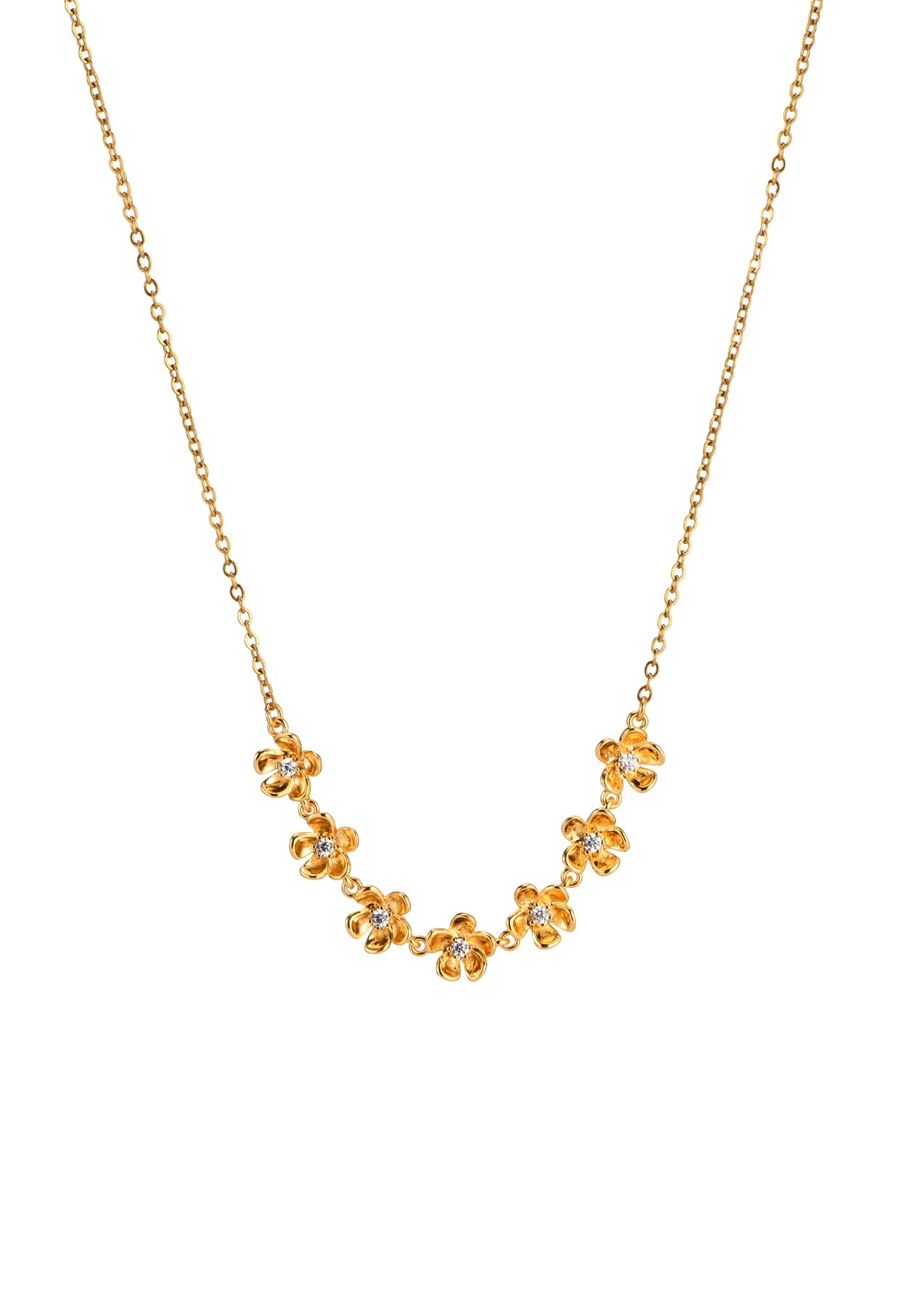 Fiona Flower Blooming Golden Necklace – Maison Foufou