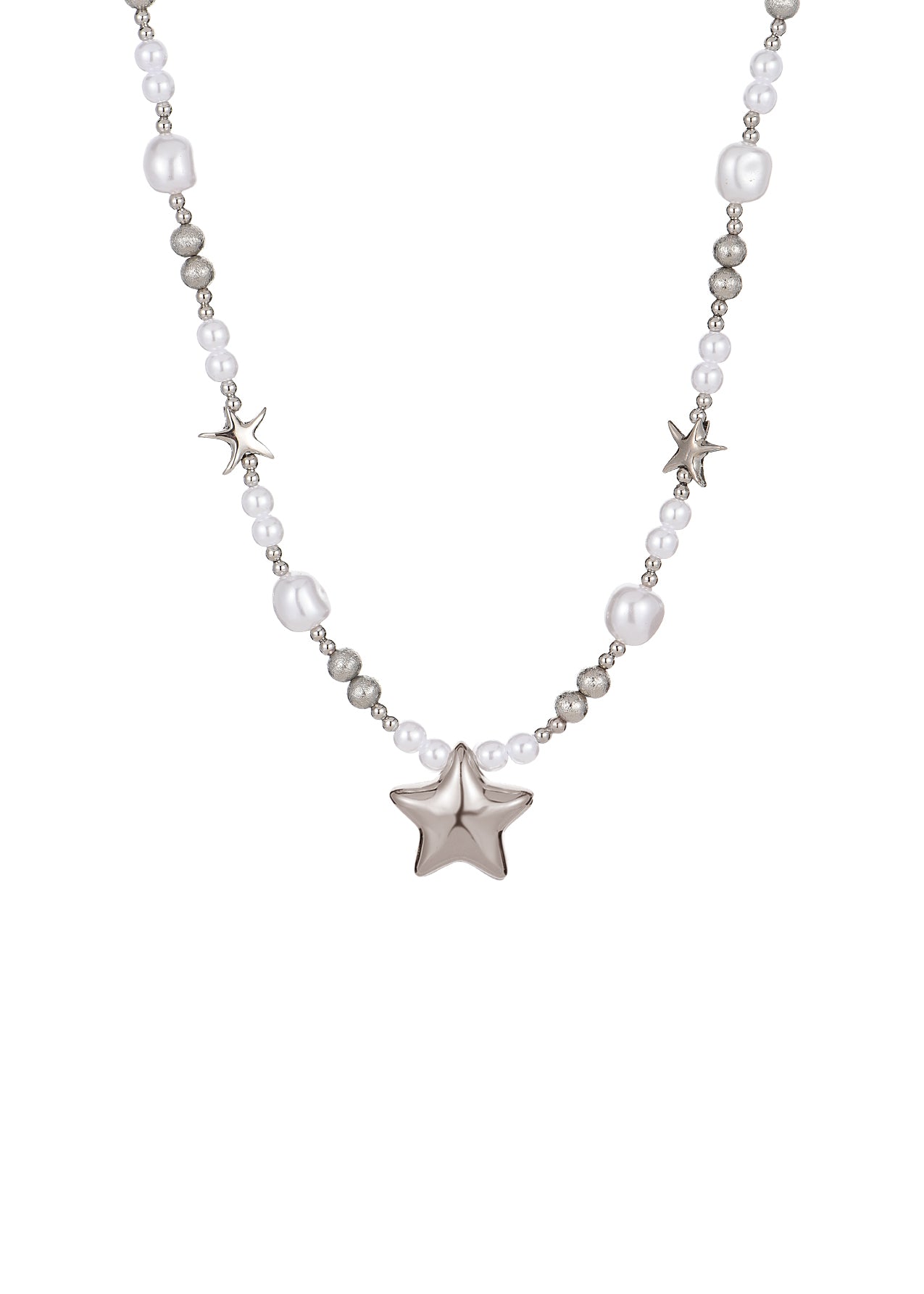 Piper Pearl Star Silver Necklace – Vintage Jewelry for Women | FOUFOU ...